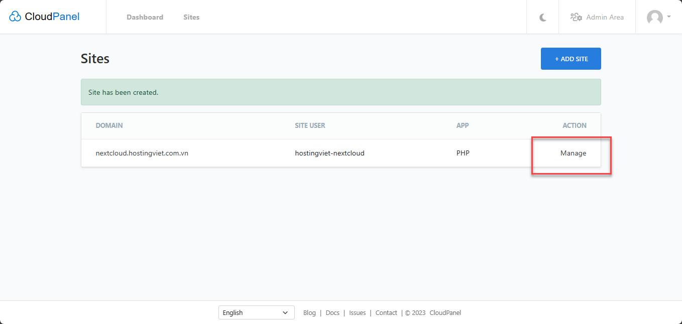 Hướng dẫn cài đặt Nextcloud trên Cloudpanel
