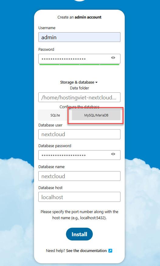 Hướng dẫn cài đặt Nextcloud trên Cloudpanel